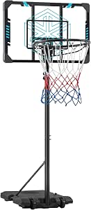 Amazon.com : Yaheetech Portable Basketball Hoop Outdoor/Indoor ...