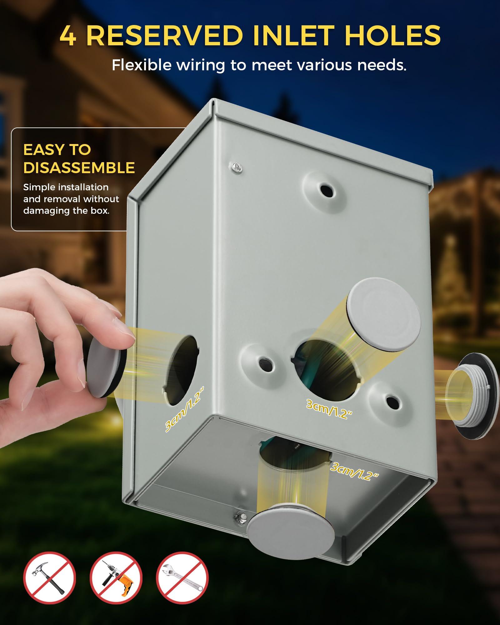 Snapklik.com : WILAWELS 30 Amp Generator Inlet Box, NEMA L14-30P Power ...