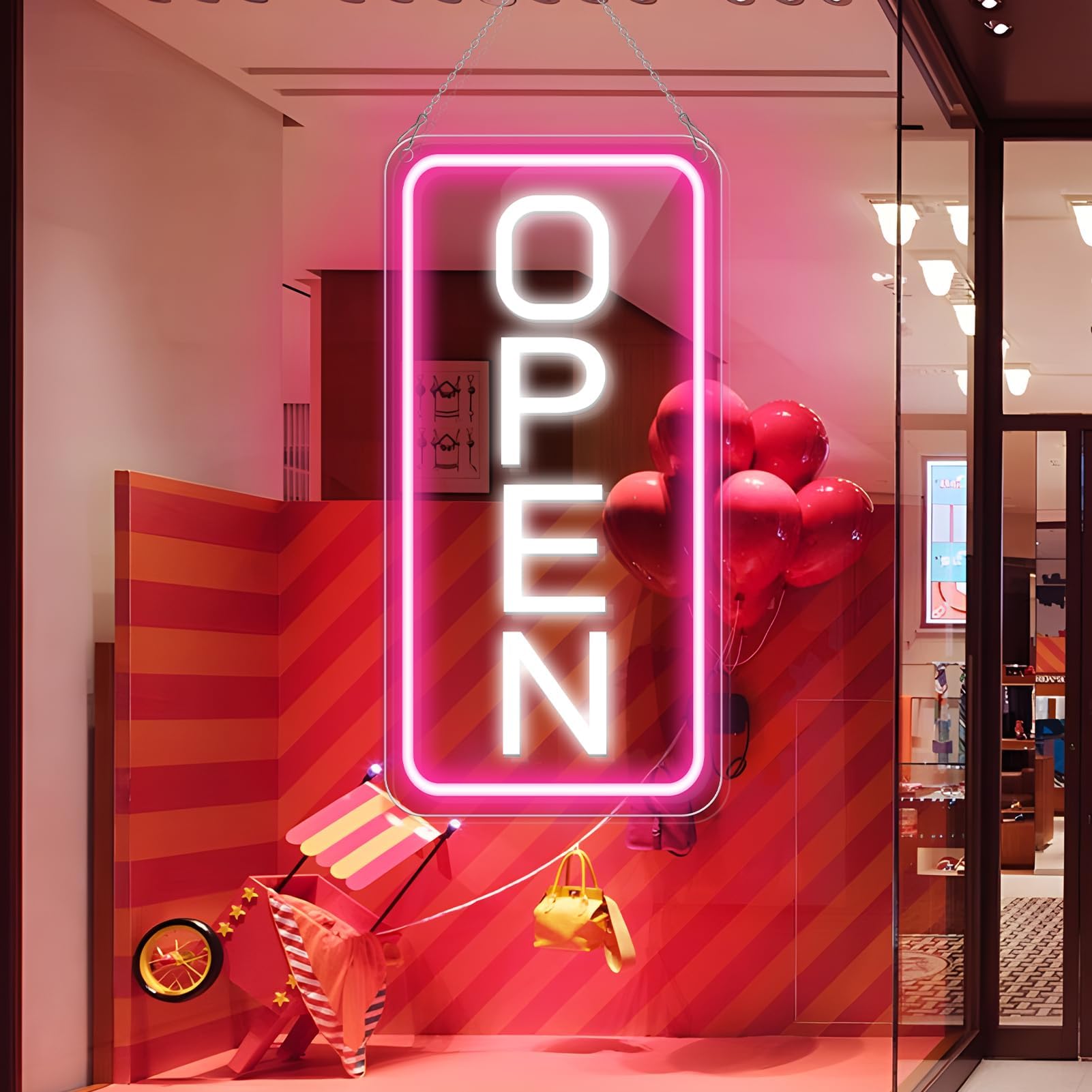 Amazon.com : inShareplus 16"x 9" LED Neon Open Sign for Business, with ...