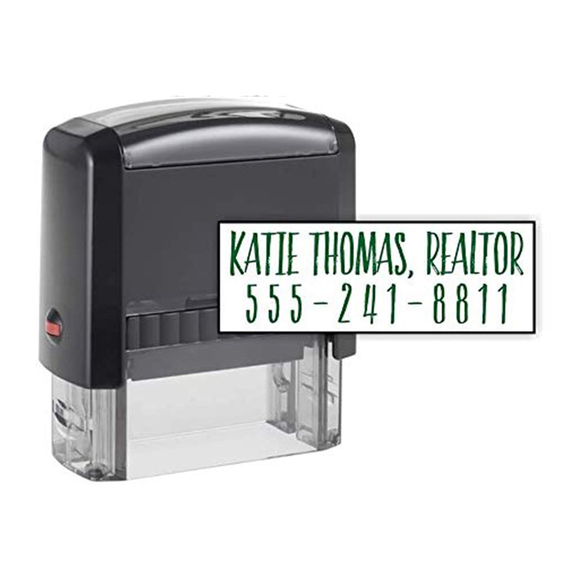 Amazon.com : Custom Line Stamps | Custom Text Office Stamp | Short or ...