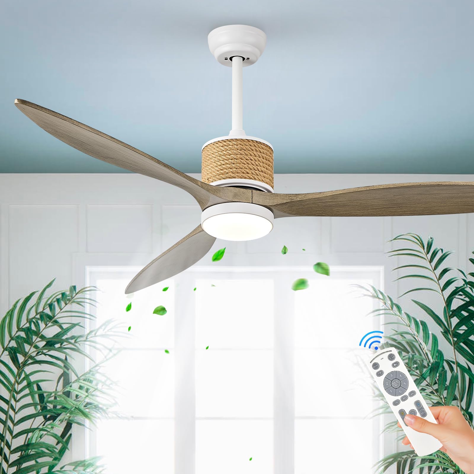 Amazon.com: Gulf Coast Fans Raindance Nautical Ceiling Fan in Antique ...