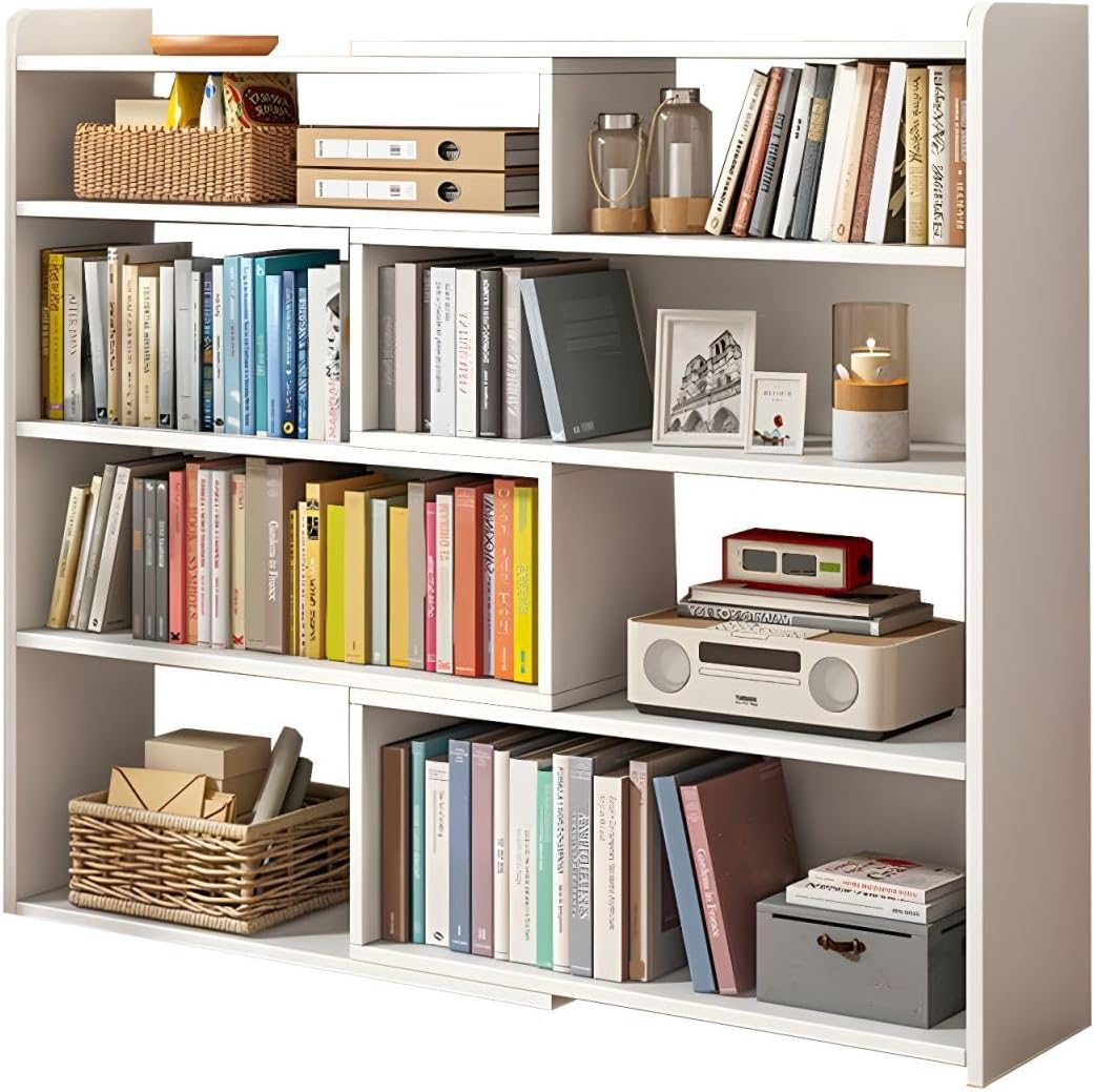 Amazon.com: KWOKING Contemporary Style Bookshelf Open Back Bookcase ...