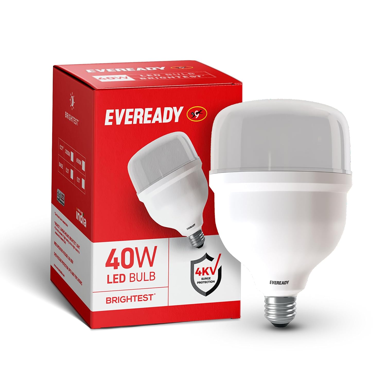 Buy Eveready 40W LED Hammer Bulb with E27 Base, High CRI, 4KV Surge ...