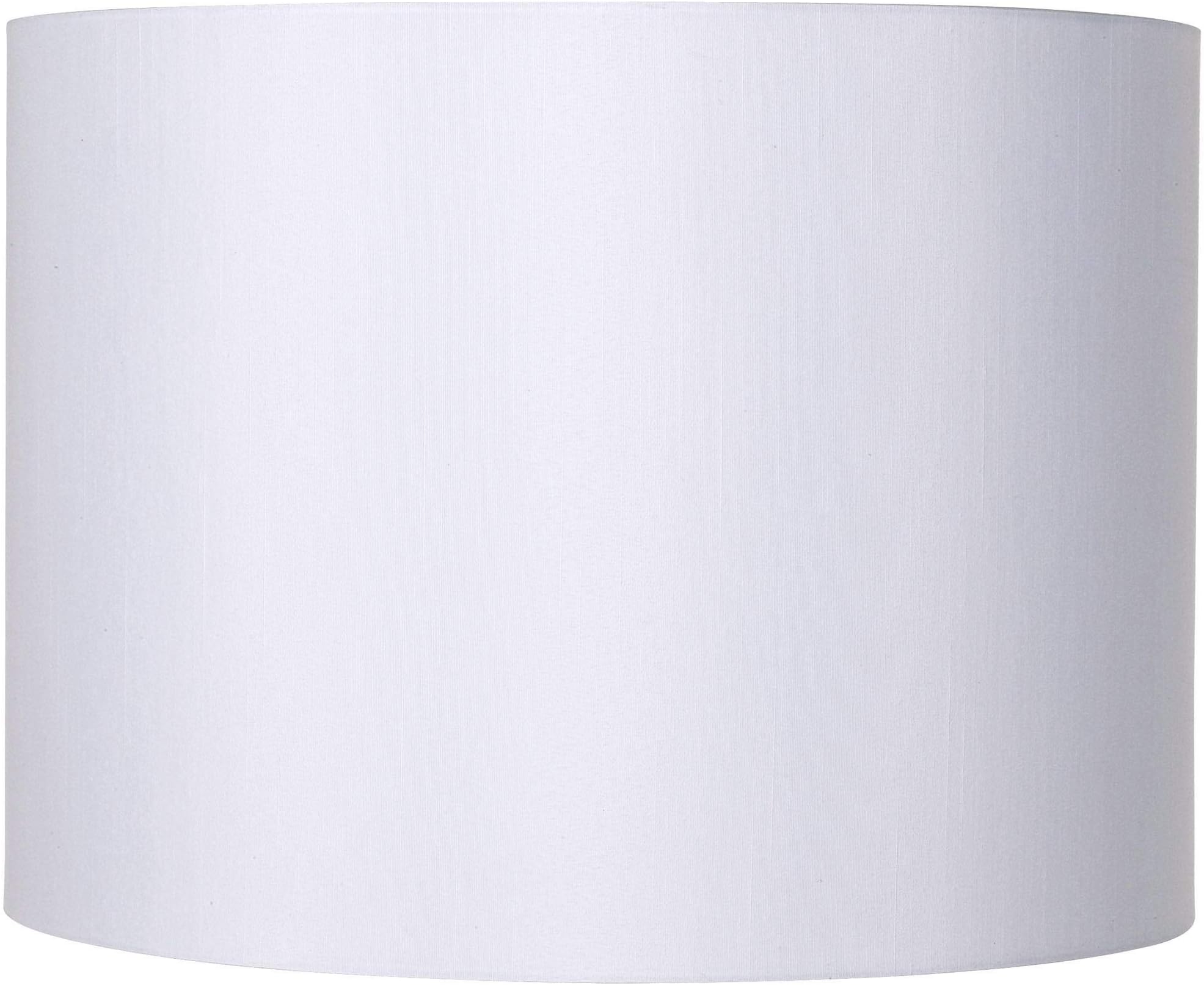 White Hardback Large Drum Lamp Shade 16" Top x 16" Bottom x 12" High ...