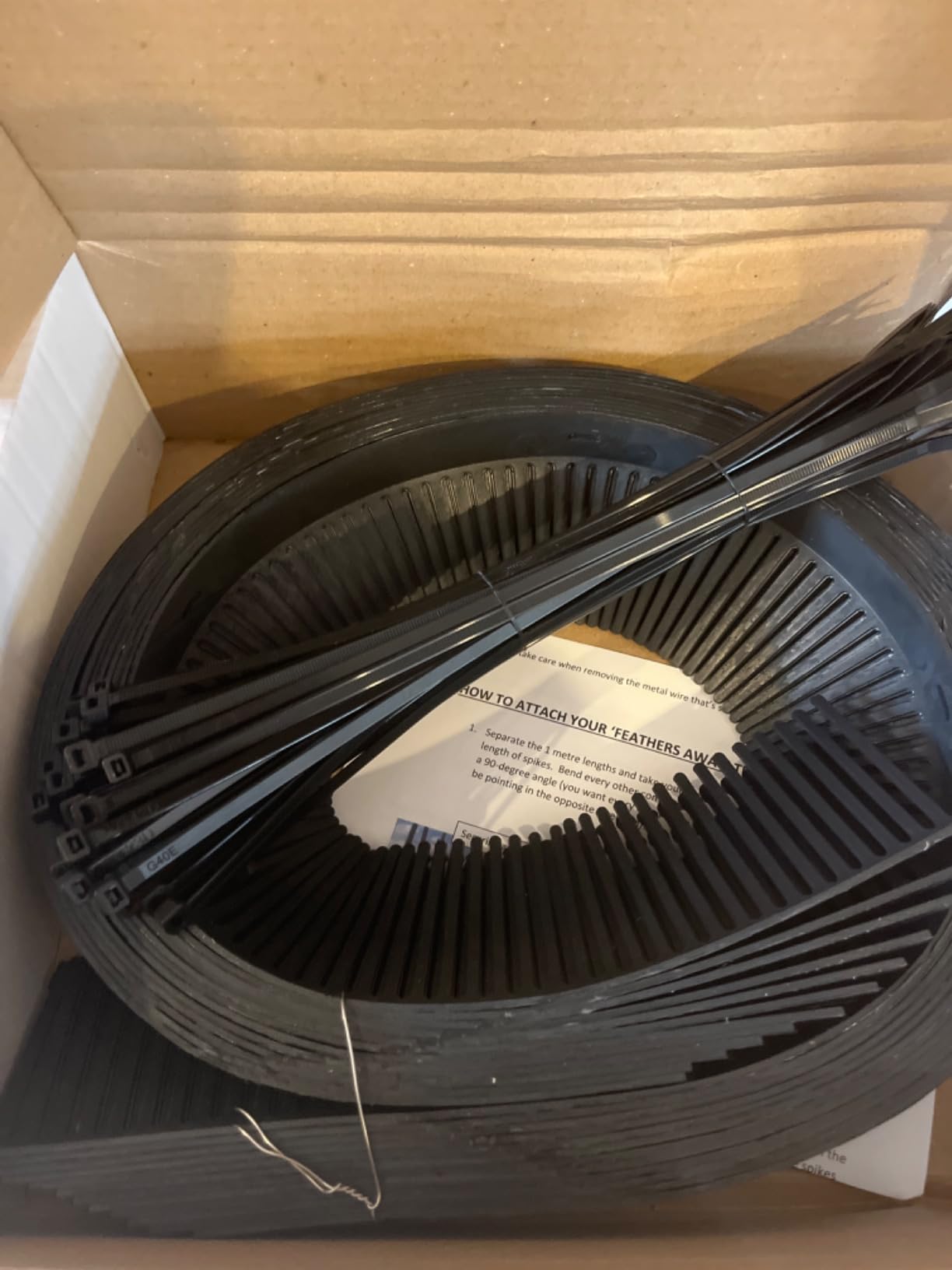 Feathers Away Trampoline Bird Spikes Pigeon Deterrent 8ft 10ft 12ft ...