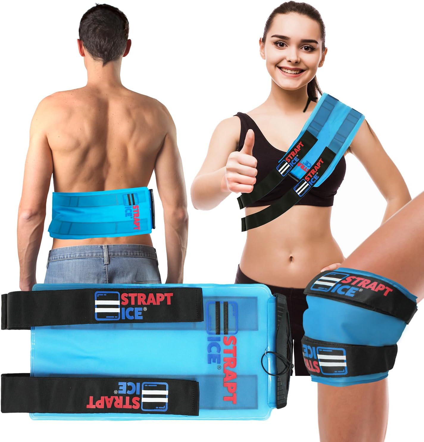 Amazon.com: Strapt Ice - Fillable, Reusable & Wearable Ice Pack with ...