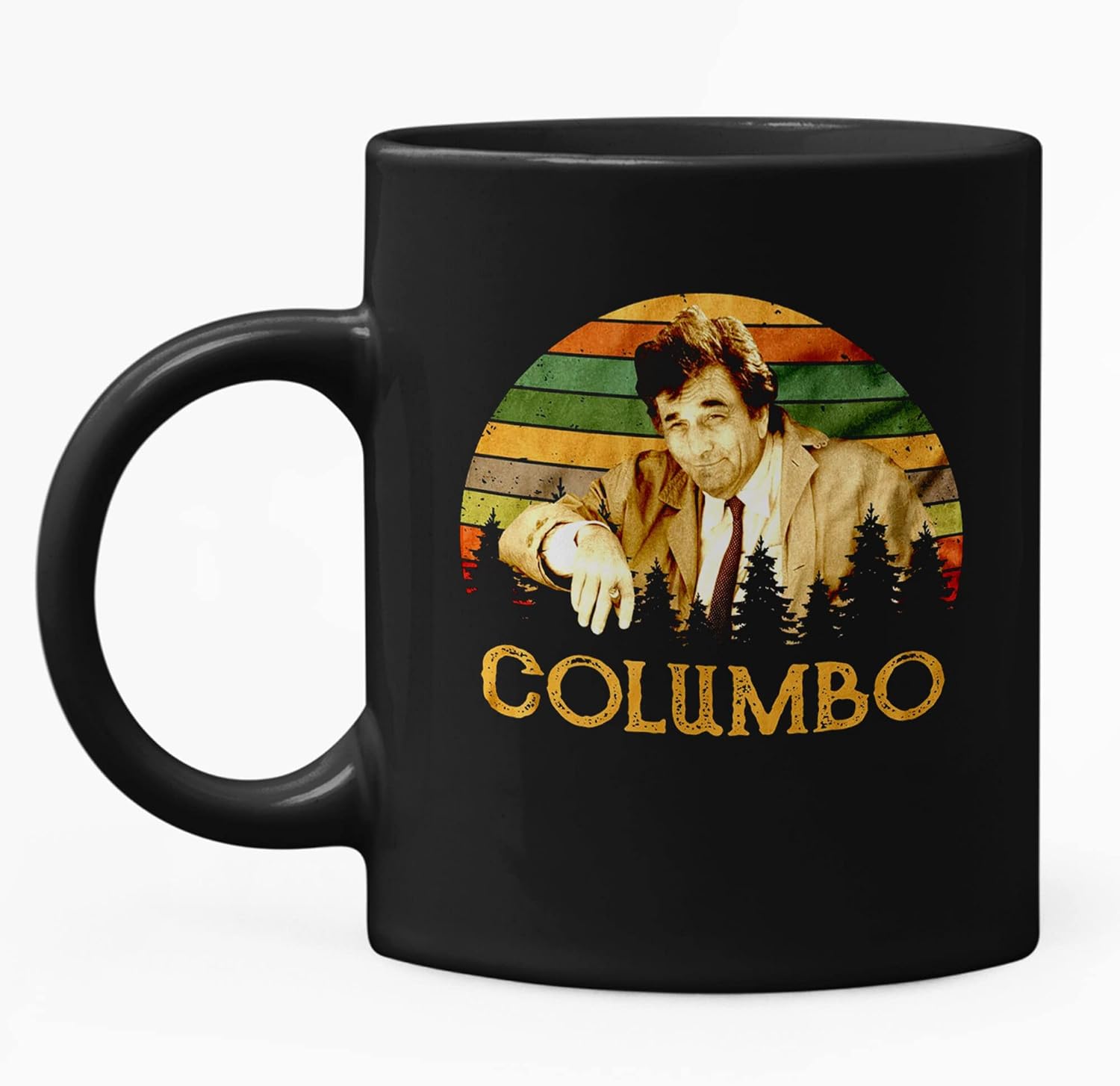 Amazon.com | Gold Design Columbo Tv Shows Essential Mug 15oz: Coffee ...