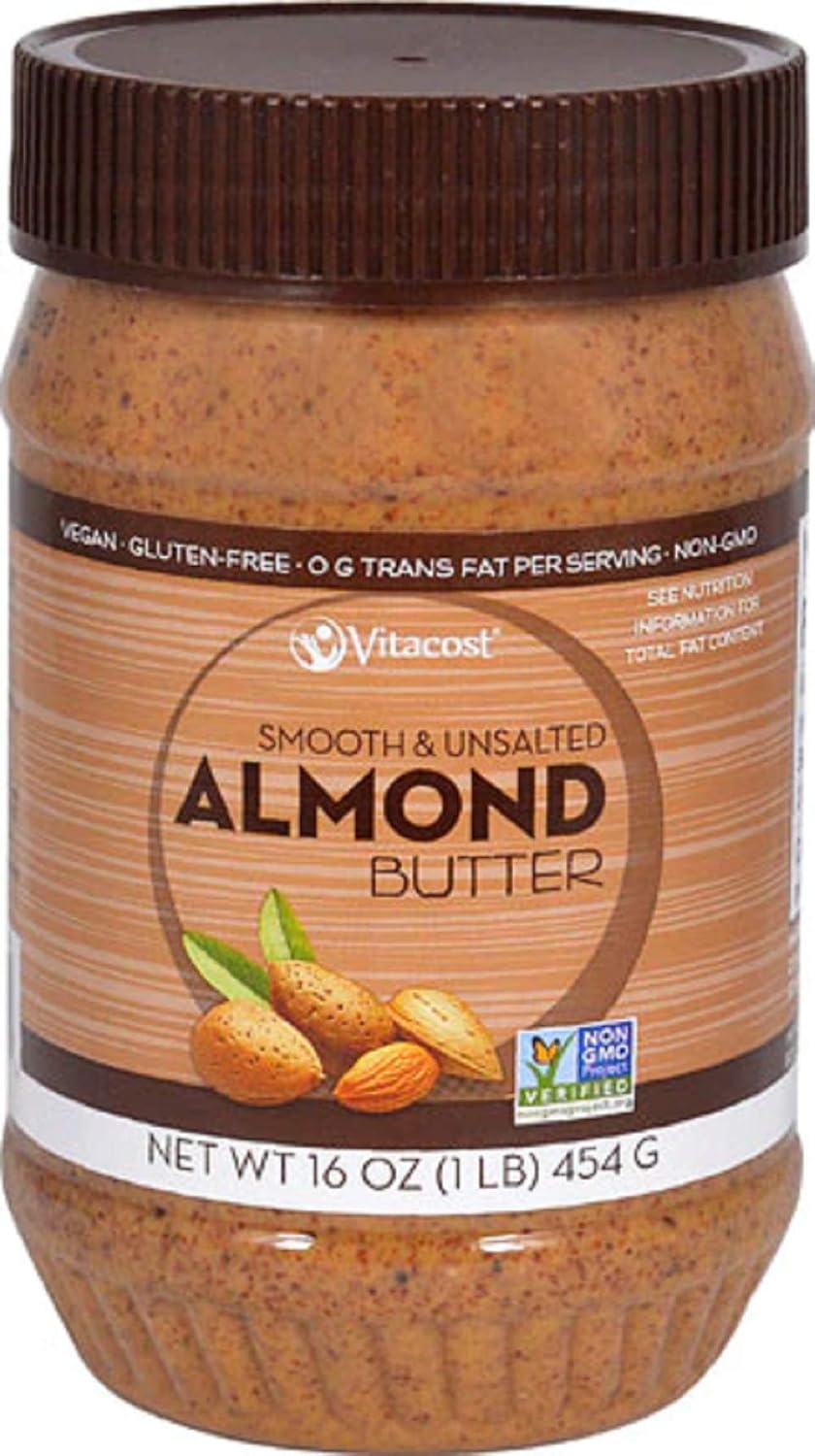 Amazon.com : Smooth & Unsalted Almond Butter pack of 2 : Grocery ...