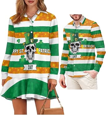 Amazon.com: St Patrick's Day His and Hers Outfits Set for Holiday ...