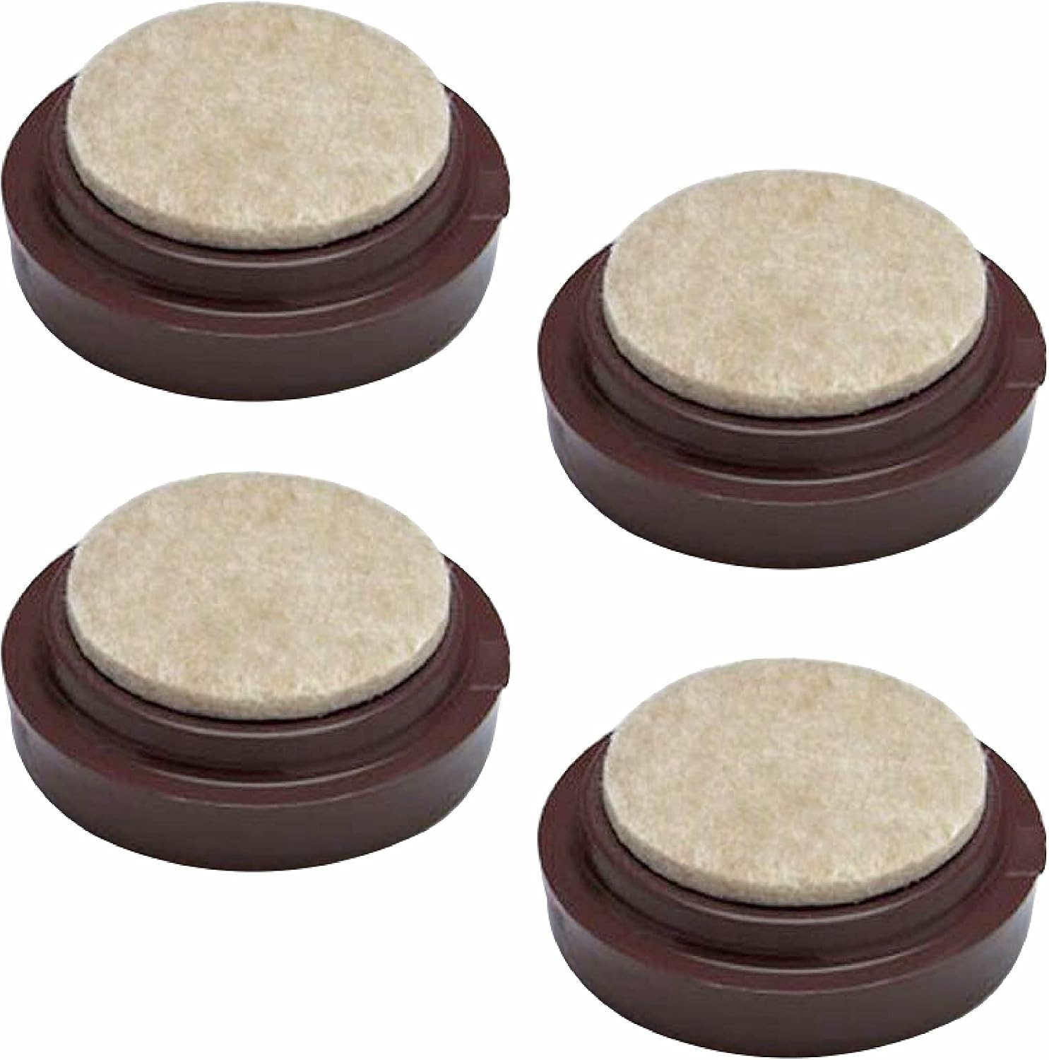 SUL Castor Caster Cup With Felt Pad Non Slip Floor Protector Glide For ...
