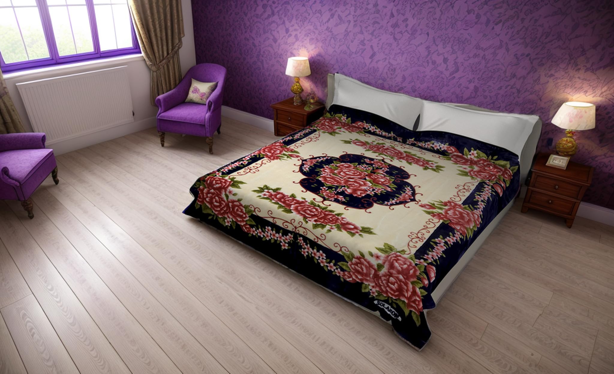 Buy SOLARONKorean Super Thick Heavy Weight Mink Blanket Bed comforters ...