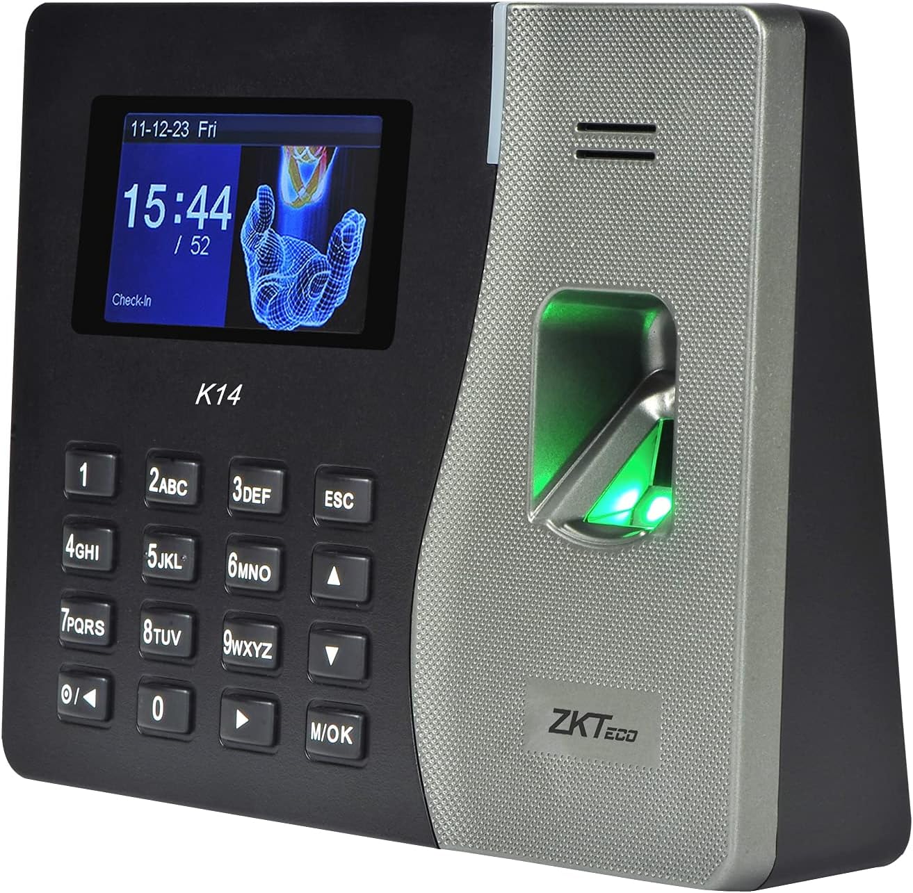 ZK Technology Card and Fingerprint Attendance and Departure Device K14 ...