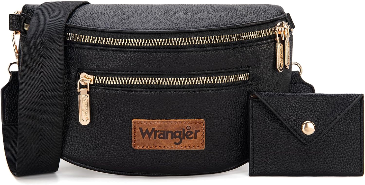 Amazon.com: Wrangler Crossbody Bag for Women Cute Fanny Pack Small Belt ...