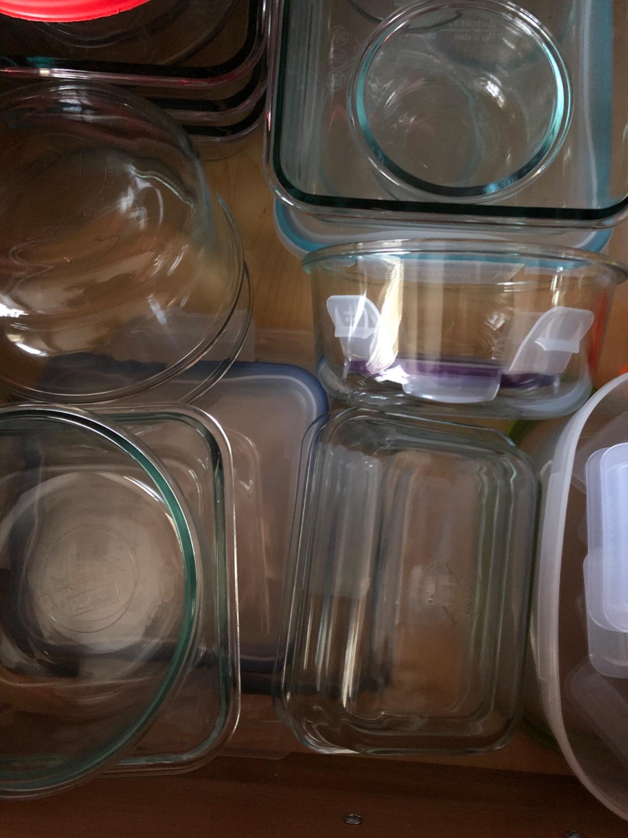 Amazon.com - Snapware 18-piece Pyrex Glass Food Storage Set (Purple & Blue)