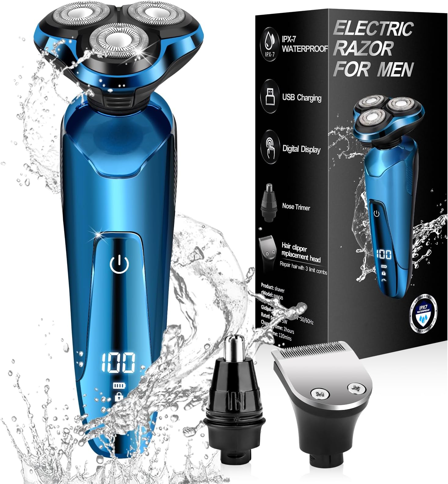 Amazon.com: Electric Razor for Men, New Upgrade Electric Shavers for ...
