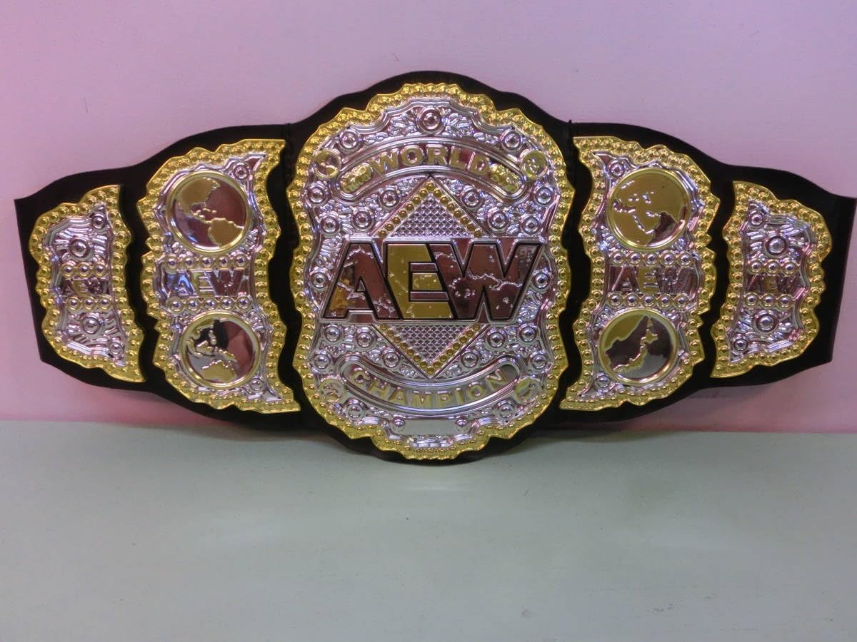 Amazon.co.jp: AEW 世界座 レプリカ チャンピオンベルト クリス・ジェリコ ケニーオメガ MJF CMパンク WWF 新日本 ...