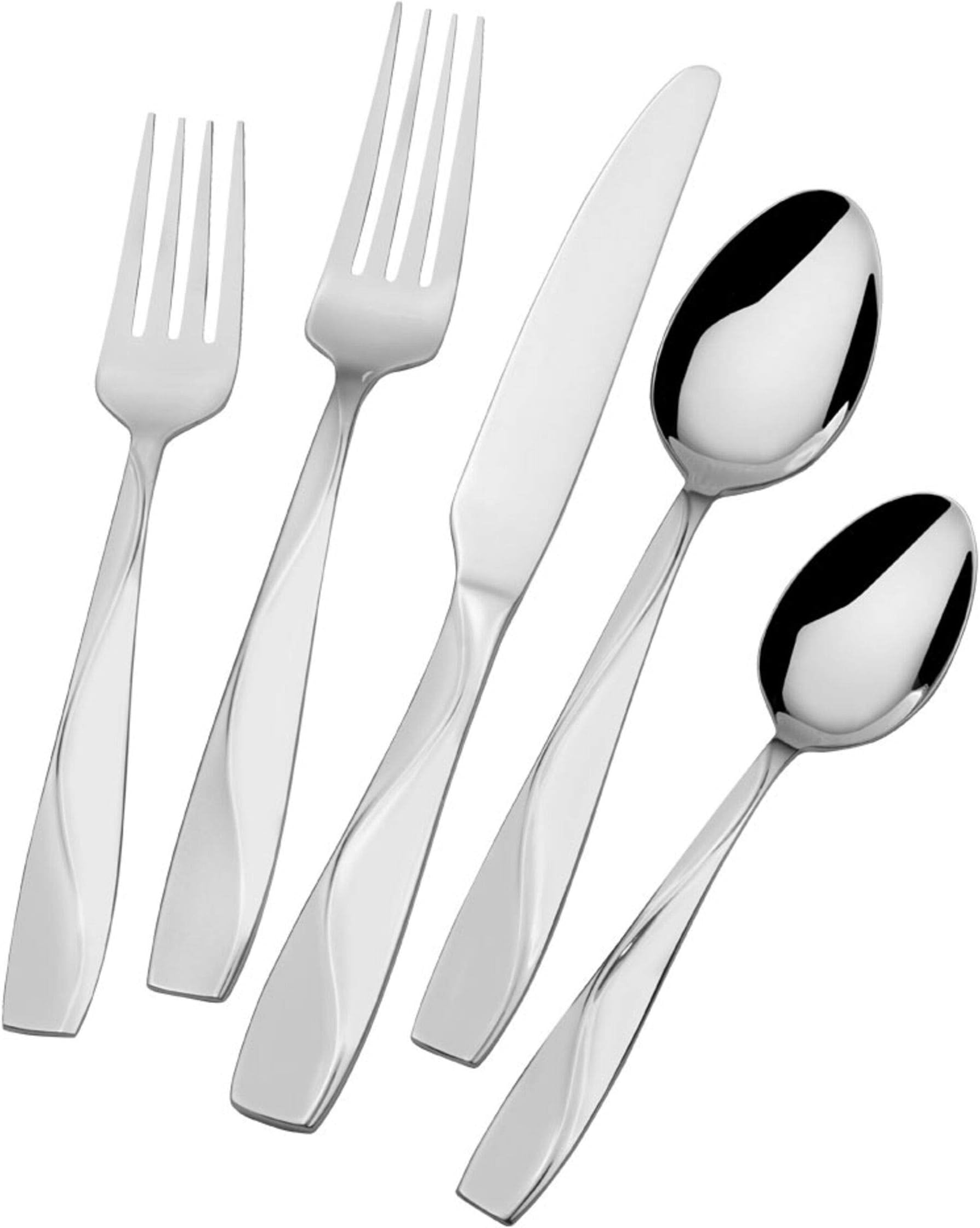 Amazon.com | Godinger Flatware Silverware Set 18/10 20th Century ...