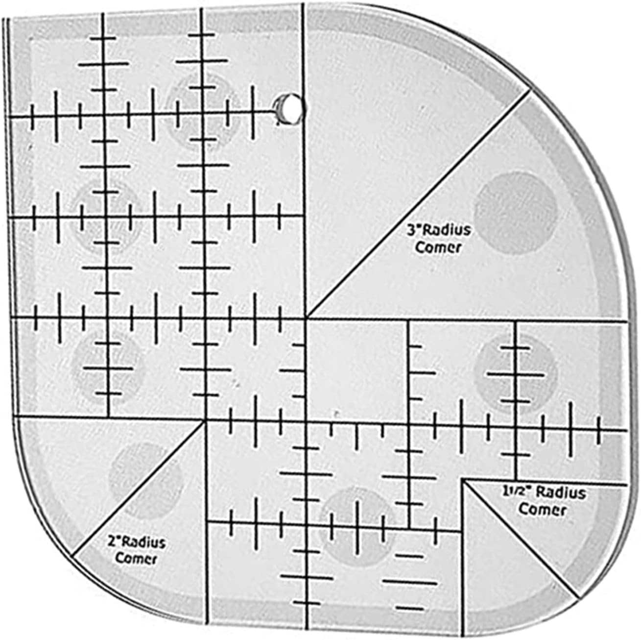 Amazon.com: Altsuceser Curved Corner Cutter Ruler，PVC Curve Sewing ...