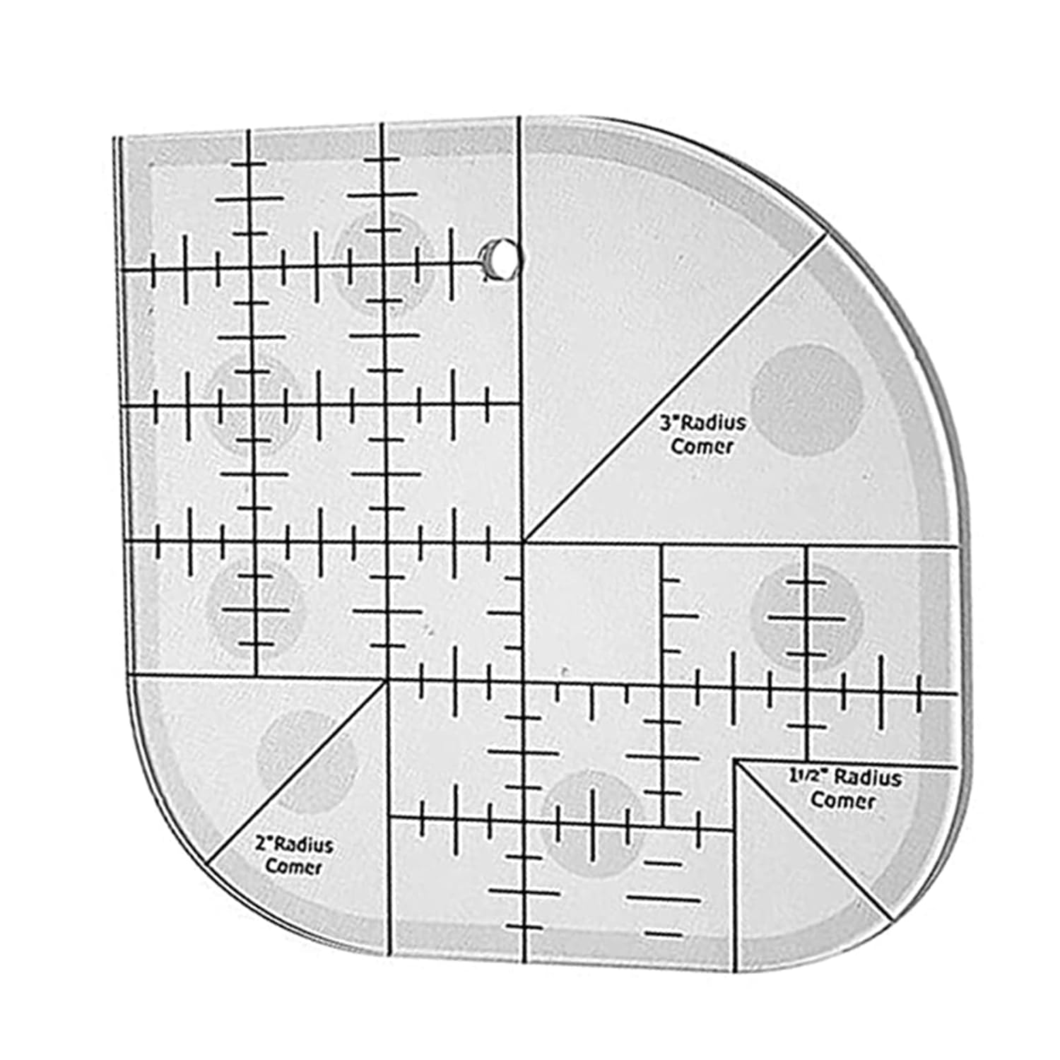 Amazon.com: Altsuceser Curved Corner Cutter Ruler，PVC Curve Sewing ...