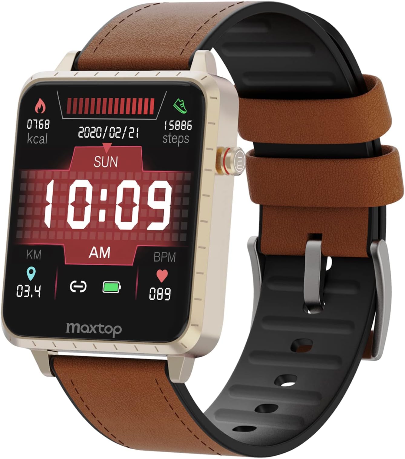 Amazon.com: MAXTOP Smart Watch for Women, Smartwatch for Android/iOS Phones Fitness Watch IP67 ...