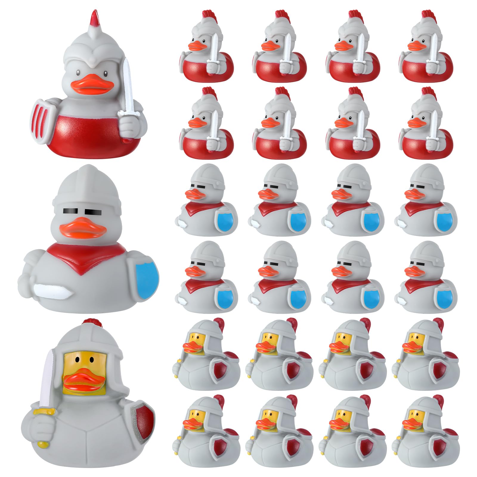 Amazon.com: Sotiff 24 Pcs Medieval Rubber Duckies Knight Character ...
