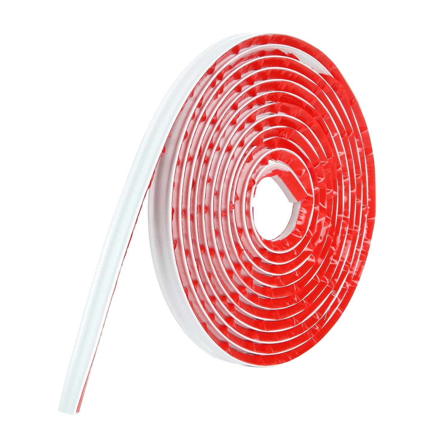 LOLYSIC 5m Flexible Moldings Trim, White PVC Quadrant Trim Self ...