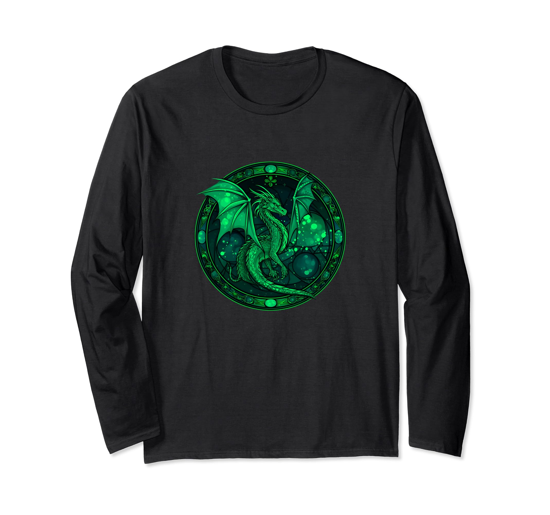 Amazon.com: Green Dragon Long Sleeve T-Shirt : Clothing, Shoes & Jewelry