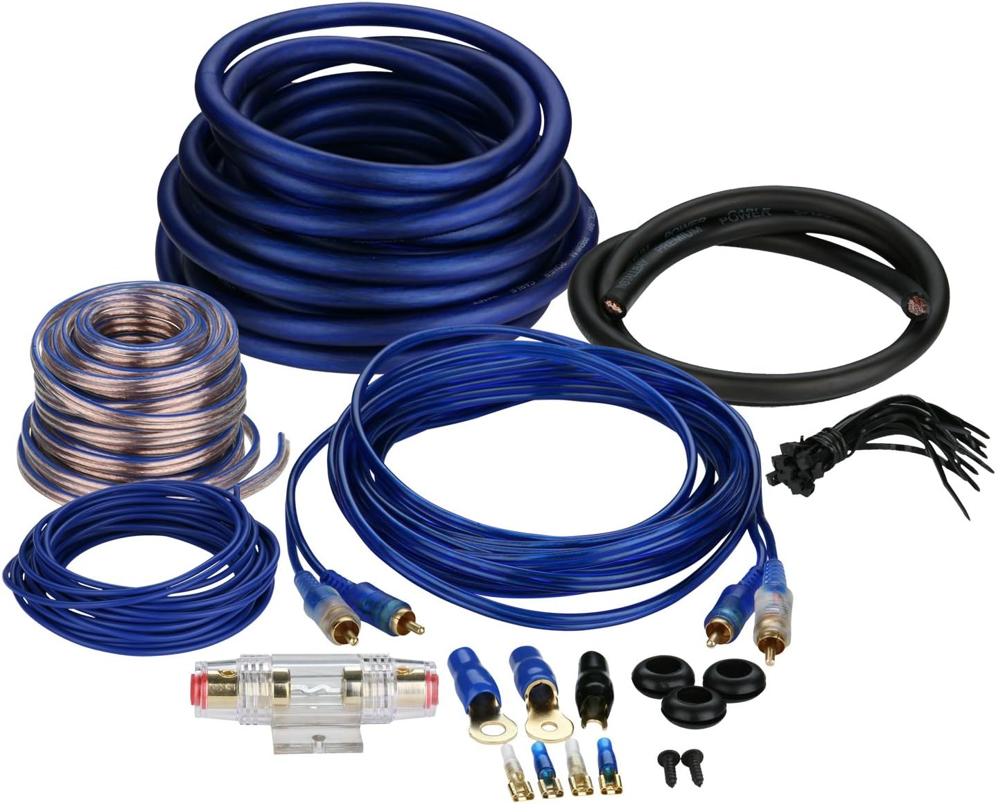 Amazon.com: Metra Install Bay 4 Gauge 1600 Watt Value AMP Kit Complete ...