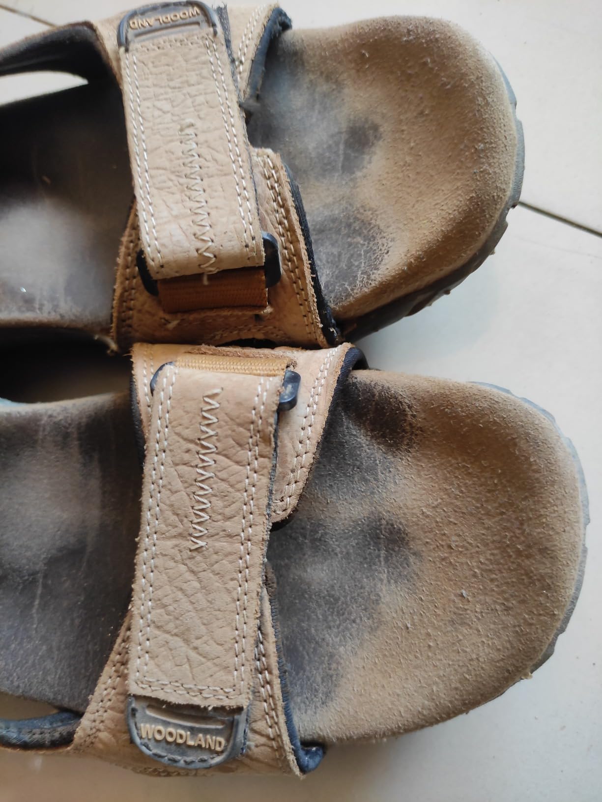 Woodland Men's Camel Leather Sandal-6 UK (40 EU) (GD 3250119NW ...