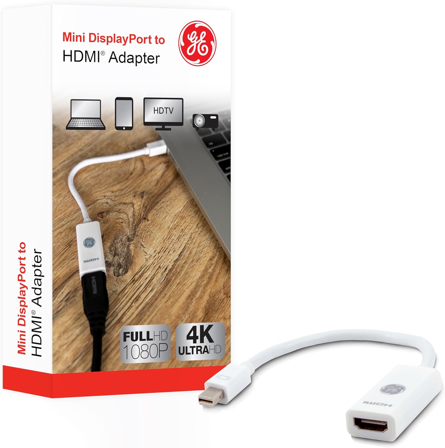 Amazon.com: GE Home Electrical Mini DisplayPort Thunderbolt to HDMI ...