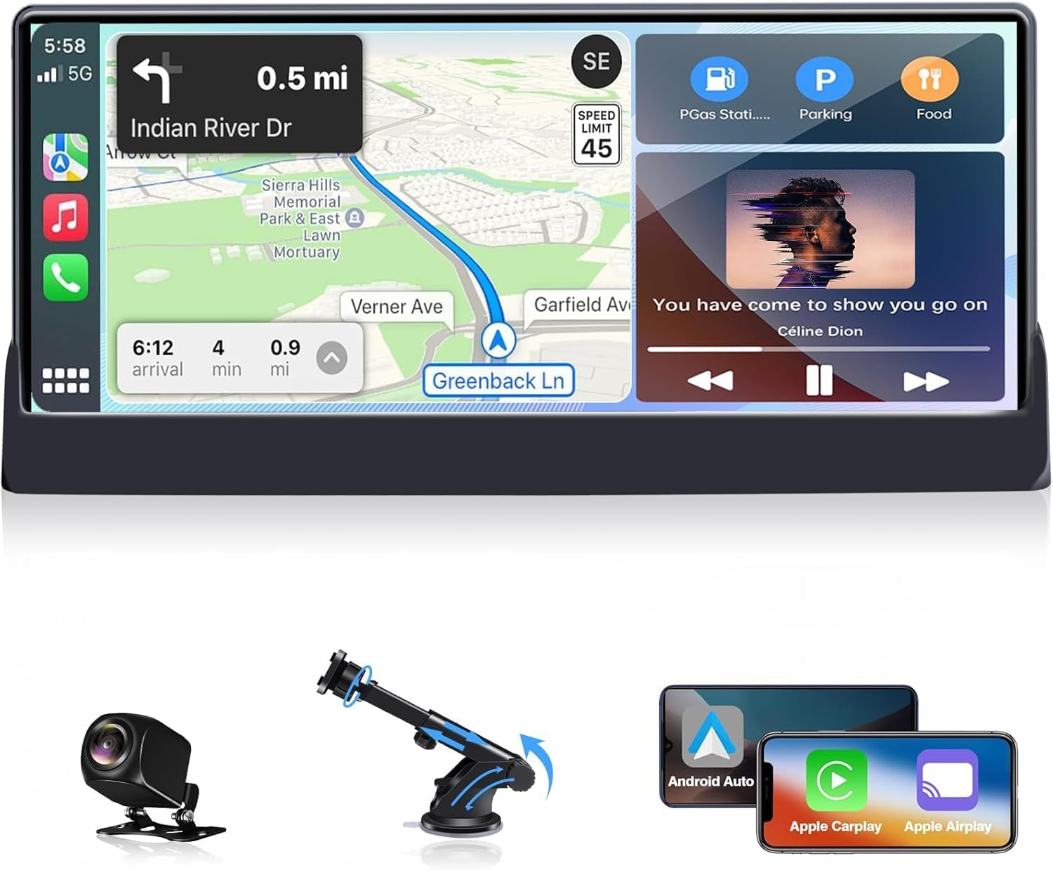 Amazon.com: Apple Carplay Screen for Car 10.26" Wireless Car Play ...