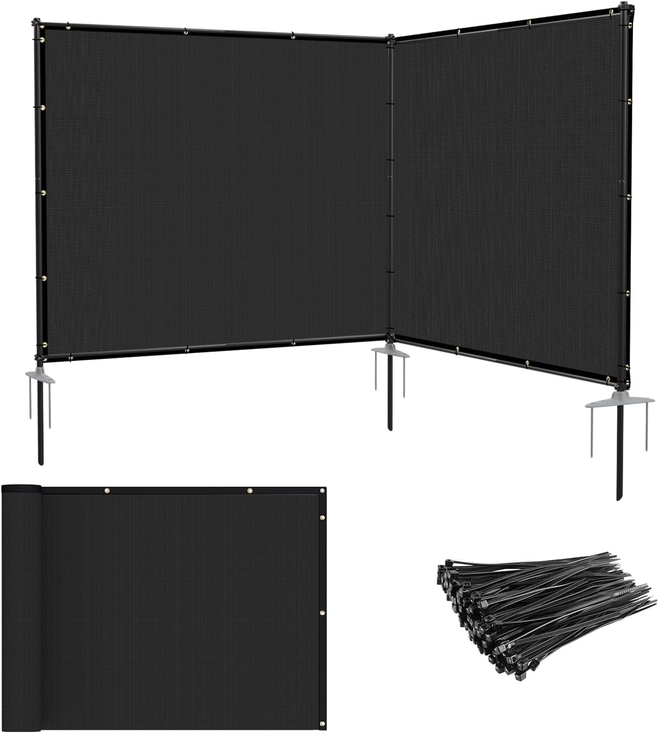 Amazon.com : Patio 6' x 12' Outdoor Privacy Screen Freestanding ...