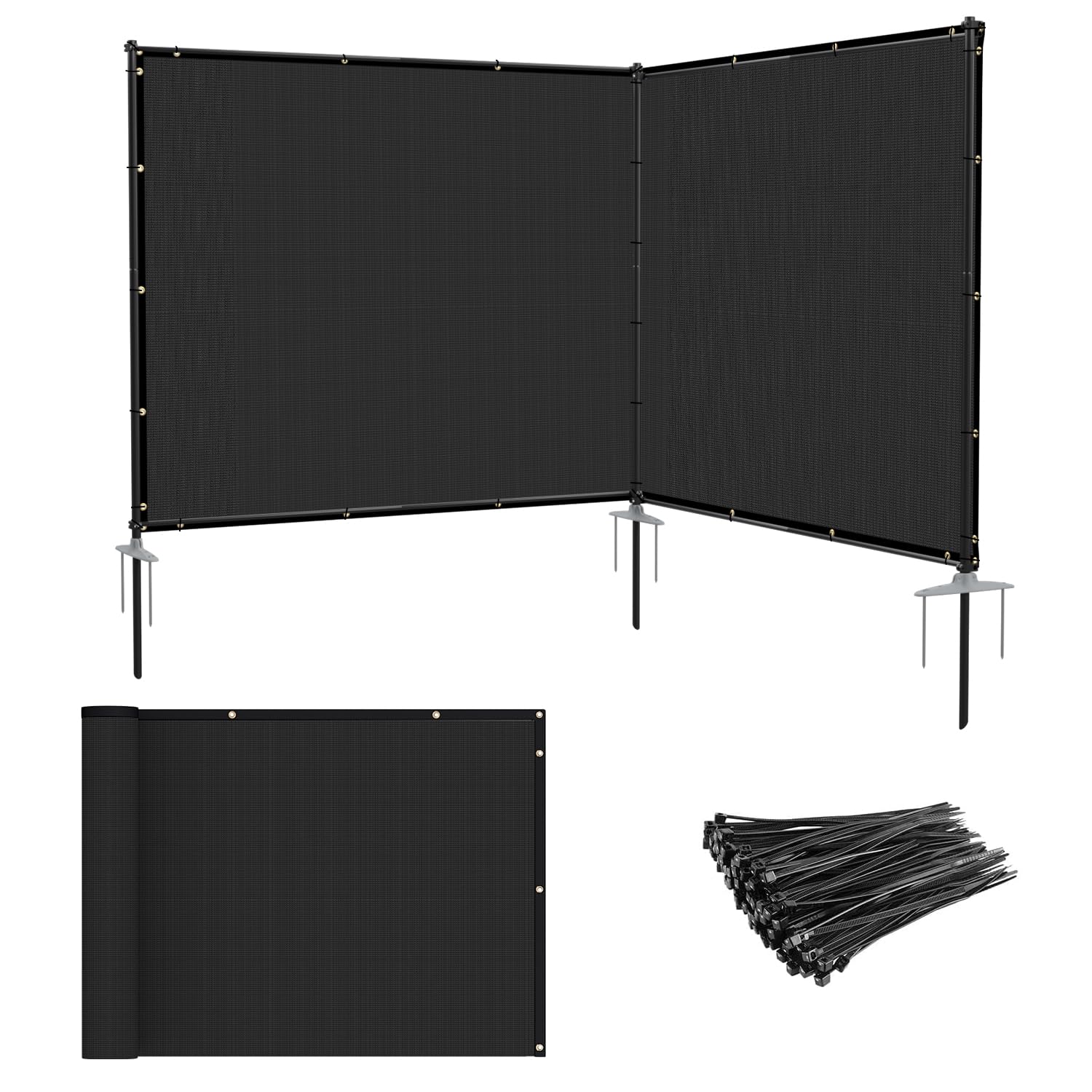 Amazon.com : Patio 6' x 12' Outdoor Privacy Screen Freestanding ...