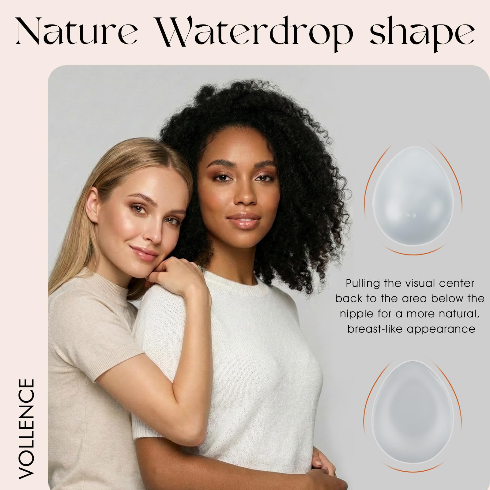 Snapklik.com : Vollence B Cup 600g Silicone Breast Forms For Mastectomy ...