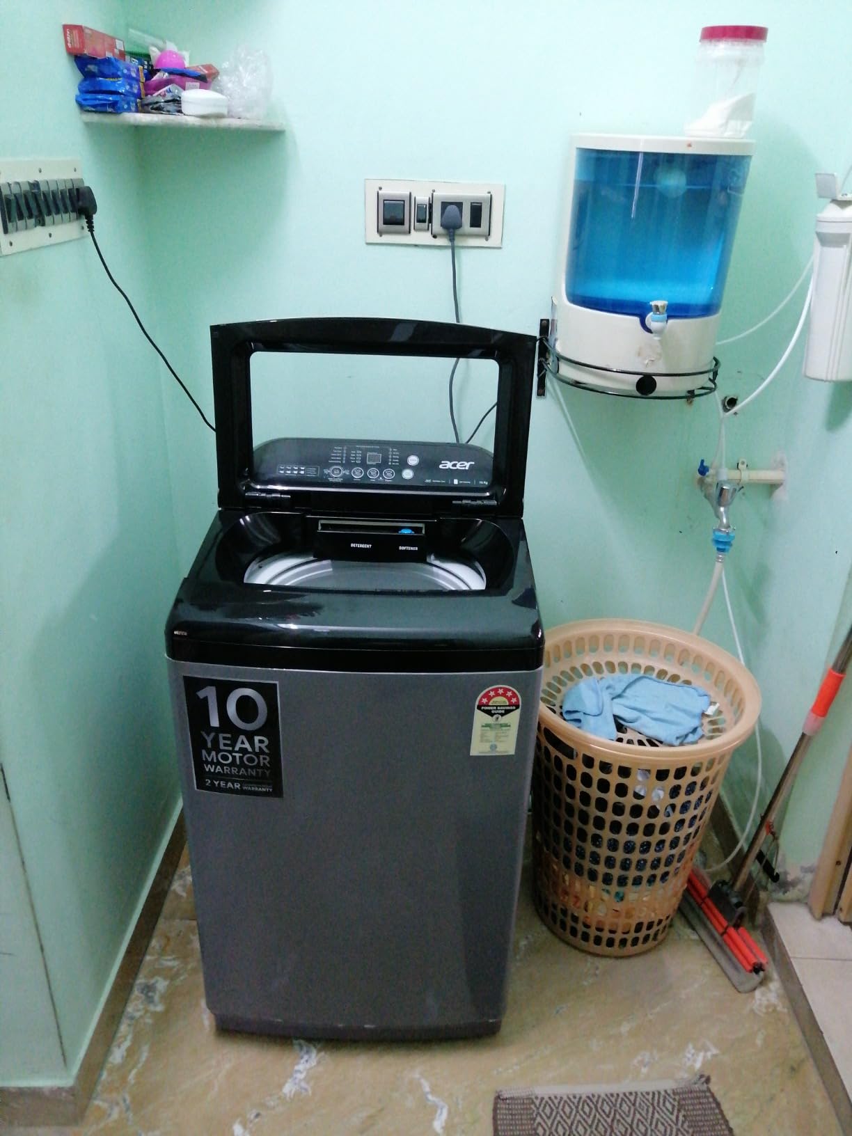 Acer 7.5 Kg Halo Wash Series Fully-Automatic Top Load Washing Machine ...