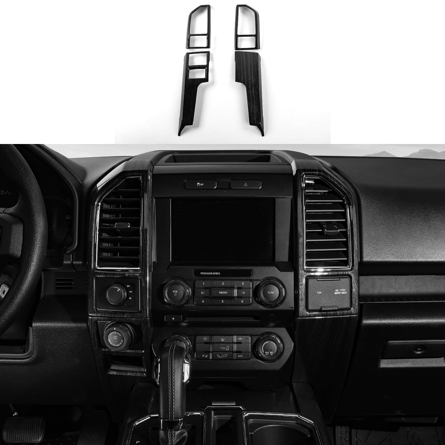 Wood Grain Dash Kits Ford Ford Ranger 2019 2025 Woodgrain Dash Kits