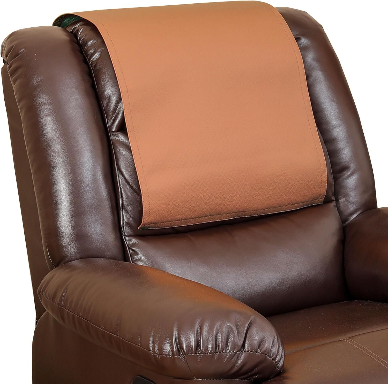 Amazon.com: Hittun Non Slip Recliner Headrest Protector Washable Faux Leather Headrest Covers ...
