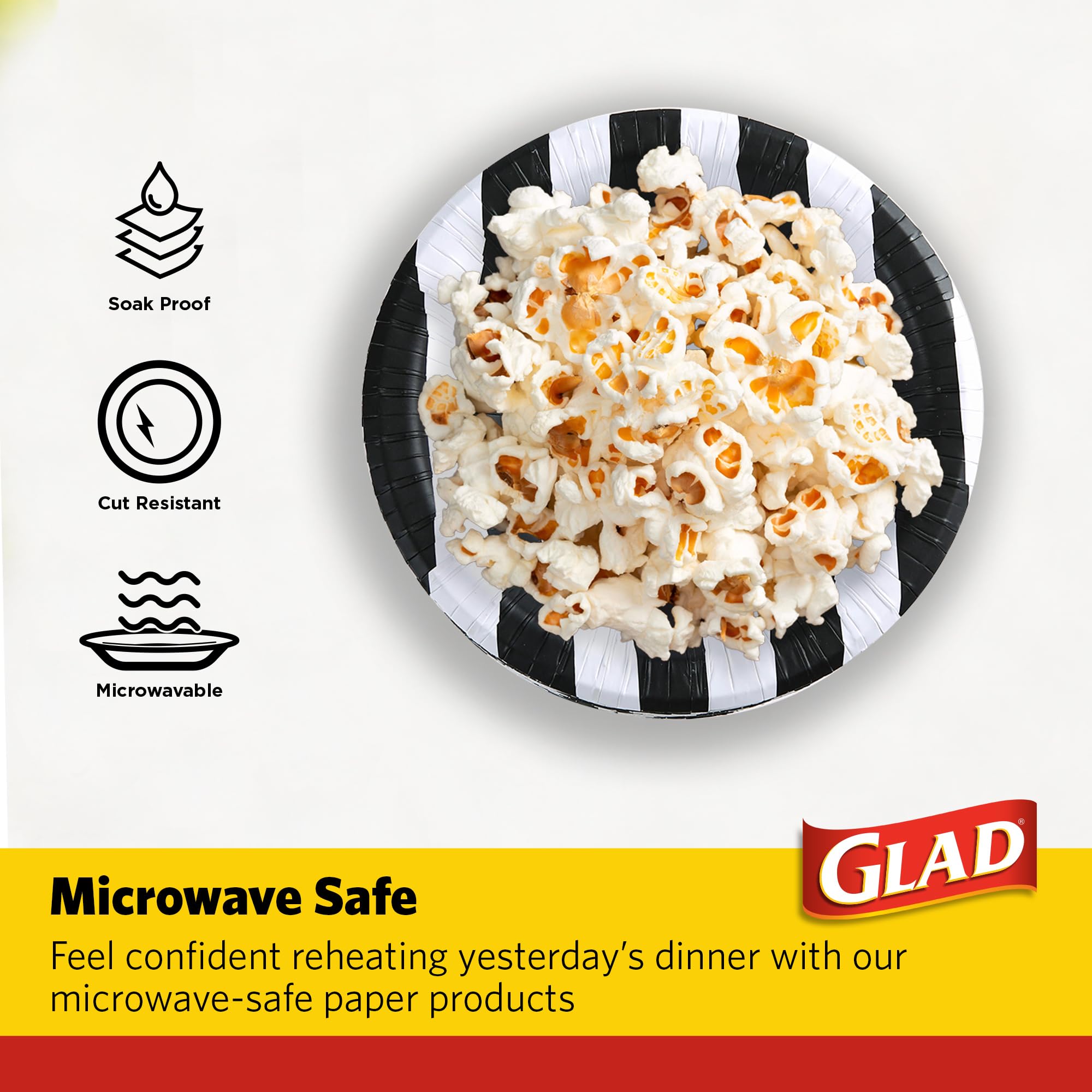 Snapklik.com : Glad Everyday Round Disposable Paper Bowls