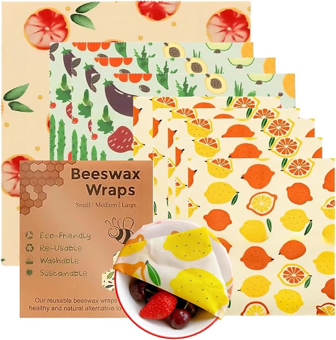 Amazon.com: Wax Paper Sheets for Food-9 Pack Beeswax Wraps for Food Eco ...