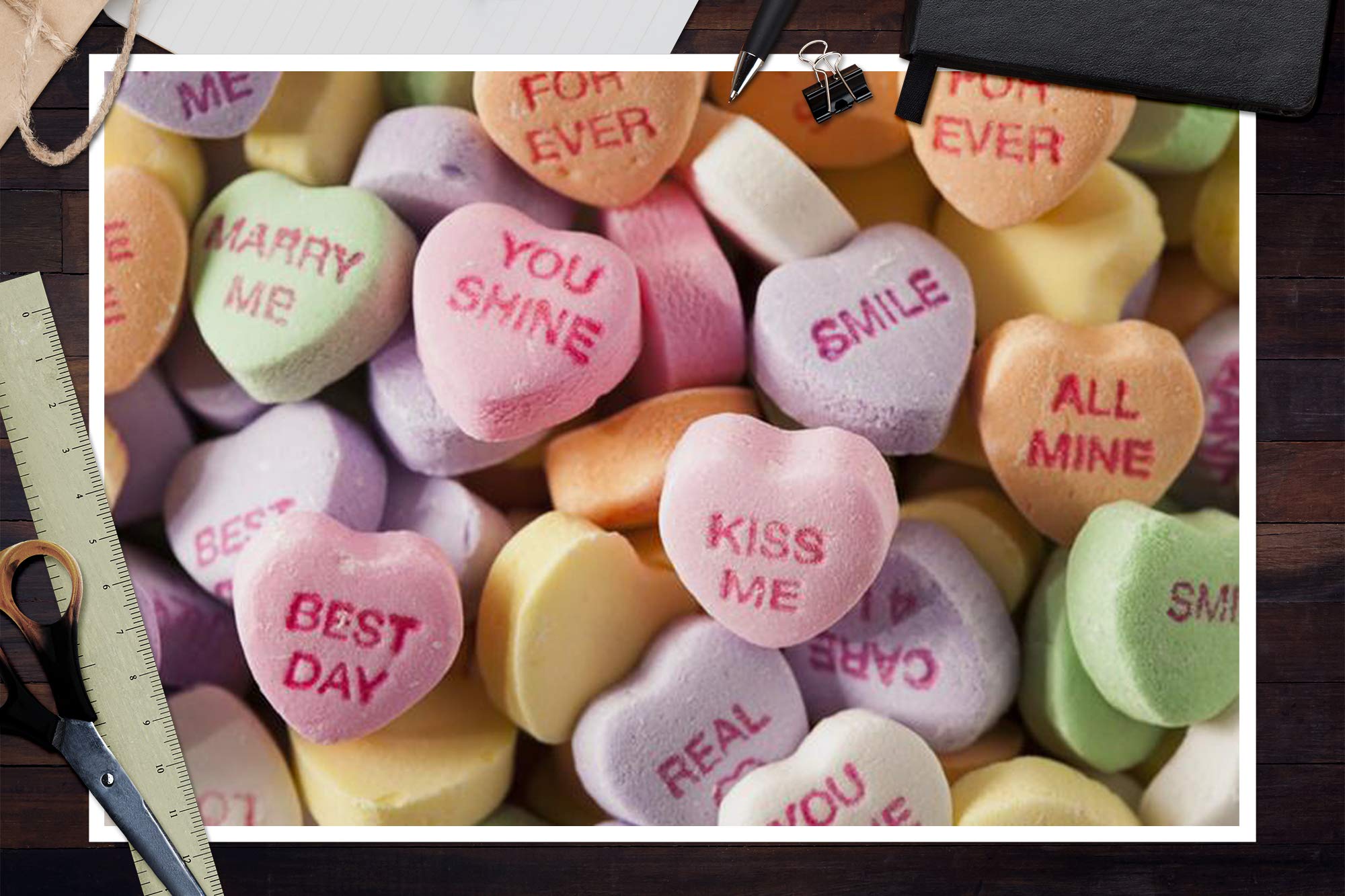 Candy Hearts Facebook Covers