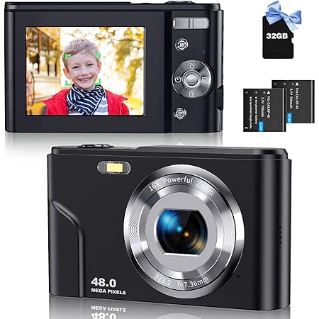 CAMKORY Digital Camera Auto Focus Photo Camera FHD 1080P 44MP 16 x ...