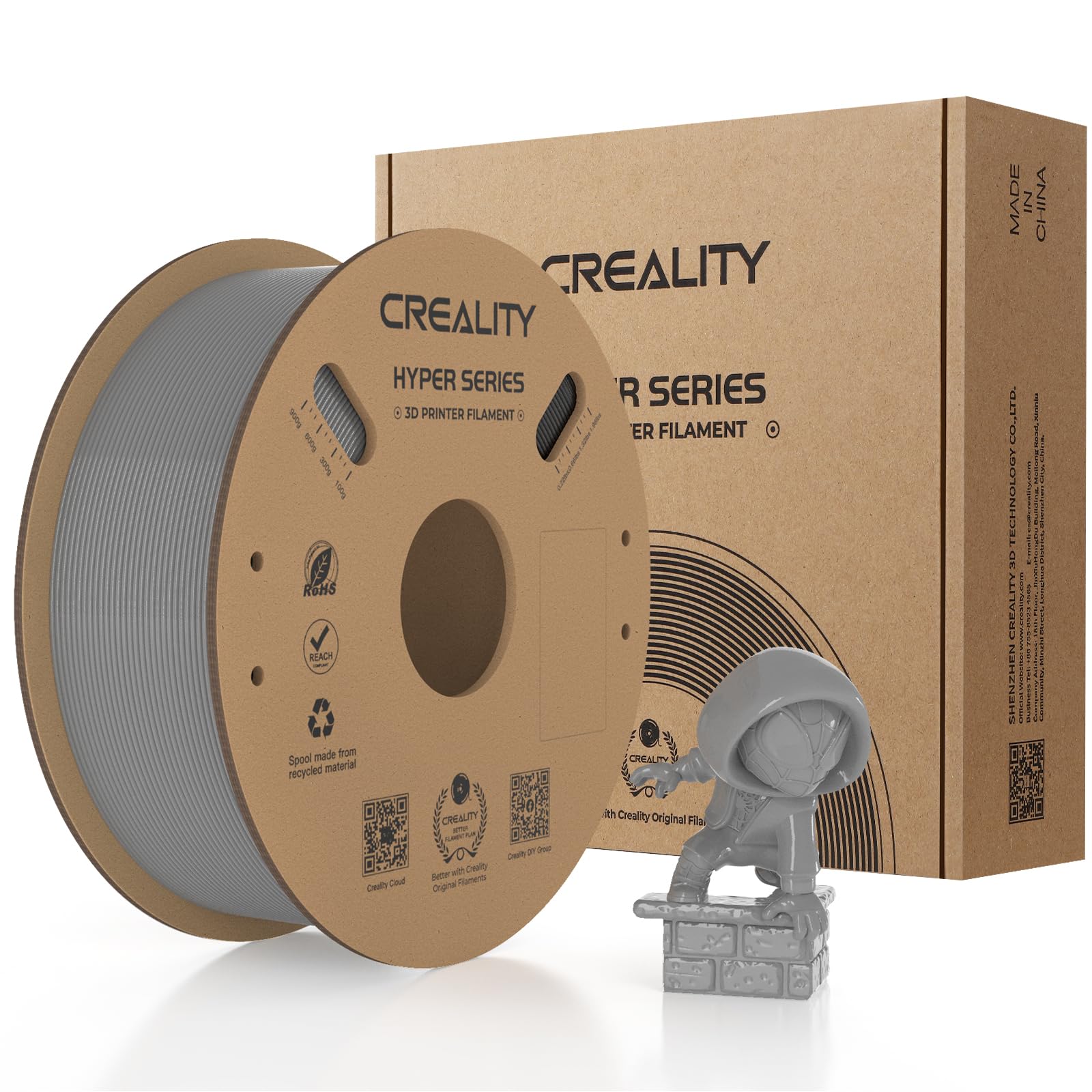 Amazon.com: Creality Hyper ABS Filament for K1/K1 Max/K1C, Official 3D ...
