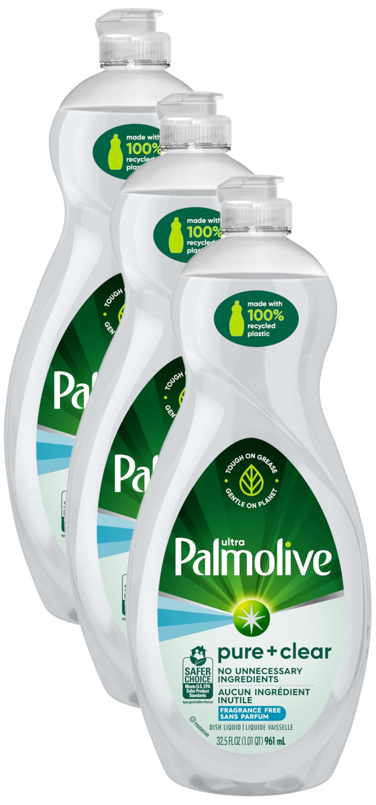 Amazon.com: Palmolive Ultra Dishwashing Liquid Dish Soap, Pure + Clear ...