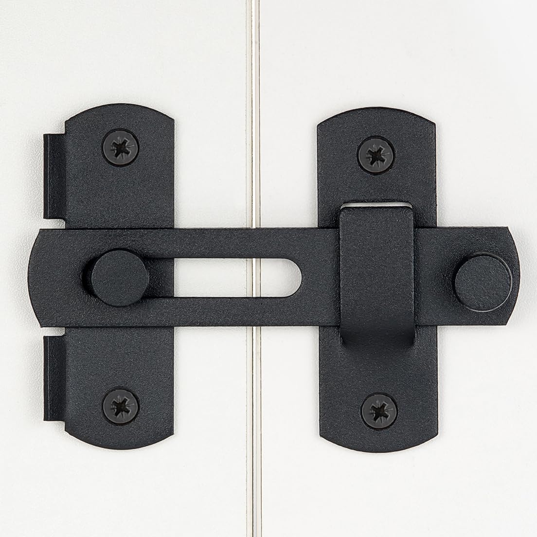 Snapklik.com : INIRET 2 Packs Barn Door Latches393” X 275” Matte Black ...