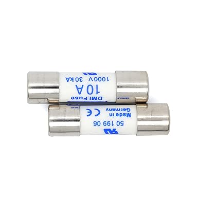 2pcs 10A 30kA 1000V Fast Acting 10A Multimeter Fuse Brass, Nickel ...