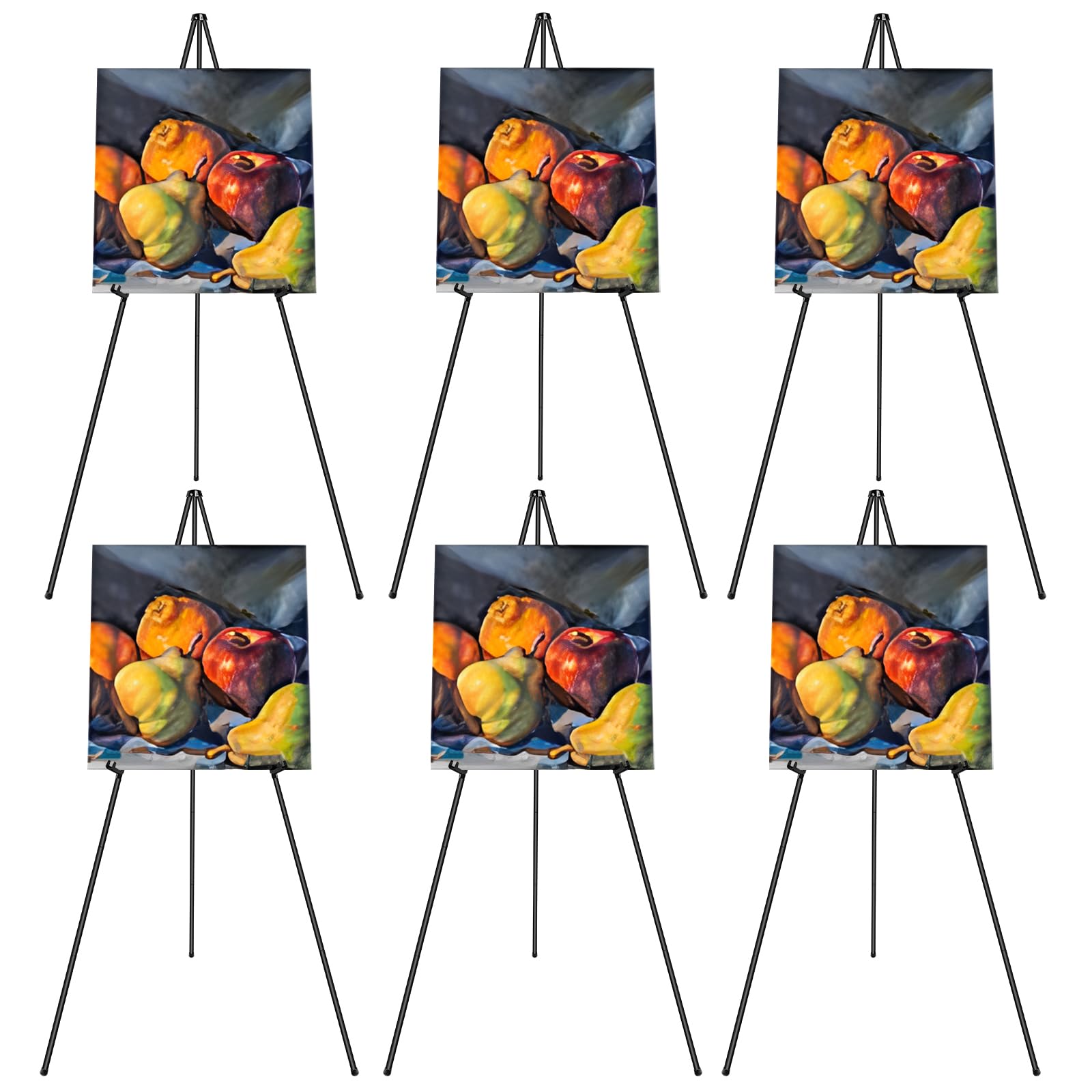 Amazon.com: PUJIANG 6 Pack Easel for Display, Foldable Easel Stand ...