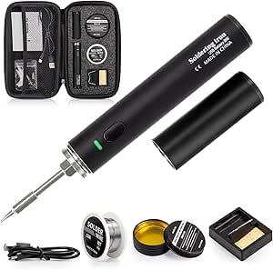 NALACAL Cordless Soldering Iron Kit, USB Portable Rechargeable ...