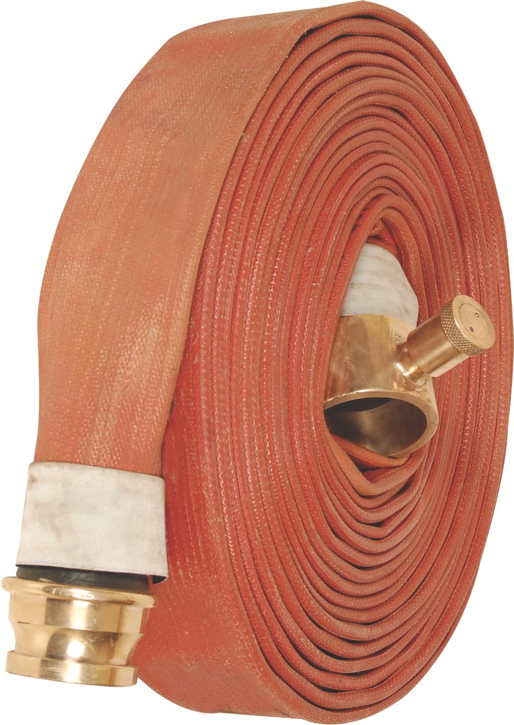 AAAG RRL Fire Hose Pipe 15 Mtr with Male and Female SS-304 Coupling RRL Pipe Type-B 63 mm ...