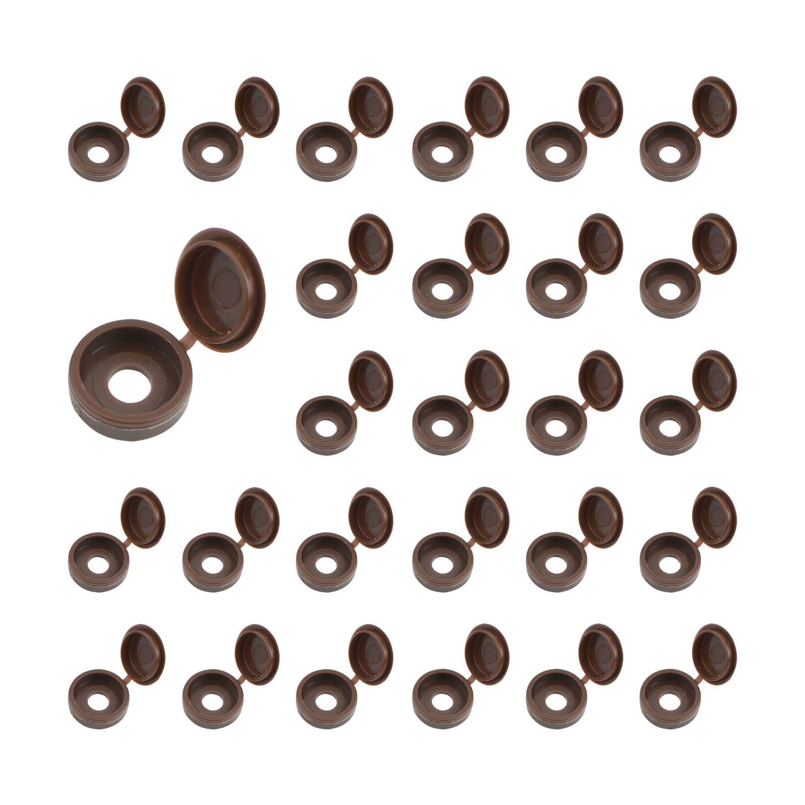 Amazon.com: INCREWAY Screw Covers, 100Pcs Plastic Flat Head Screws Caps ...