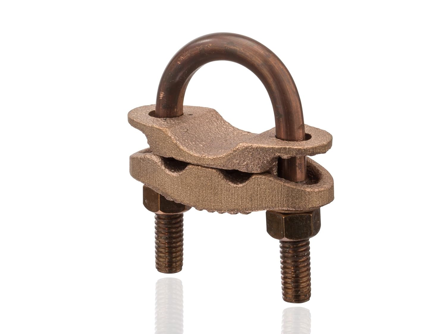 NSI UC-214 Heavy Duty Ground Connector for Two Parallel Copper Cables ...